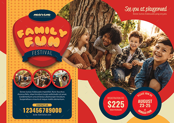 Family Fun Day Flyer Template, Print Templates | GraphicRiver