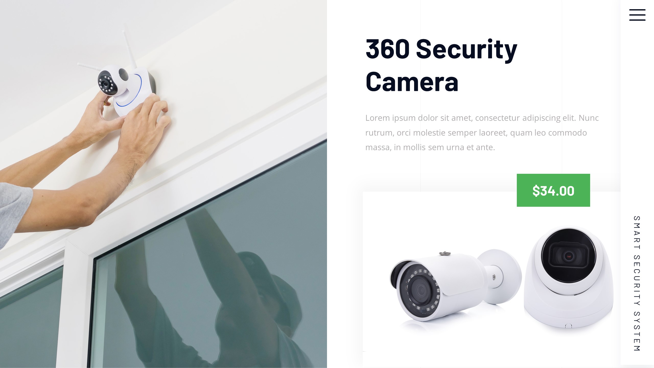 SMART - CCTV & Home Security Powerpoint Template, Presentation Templates