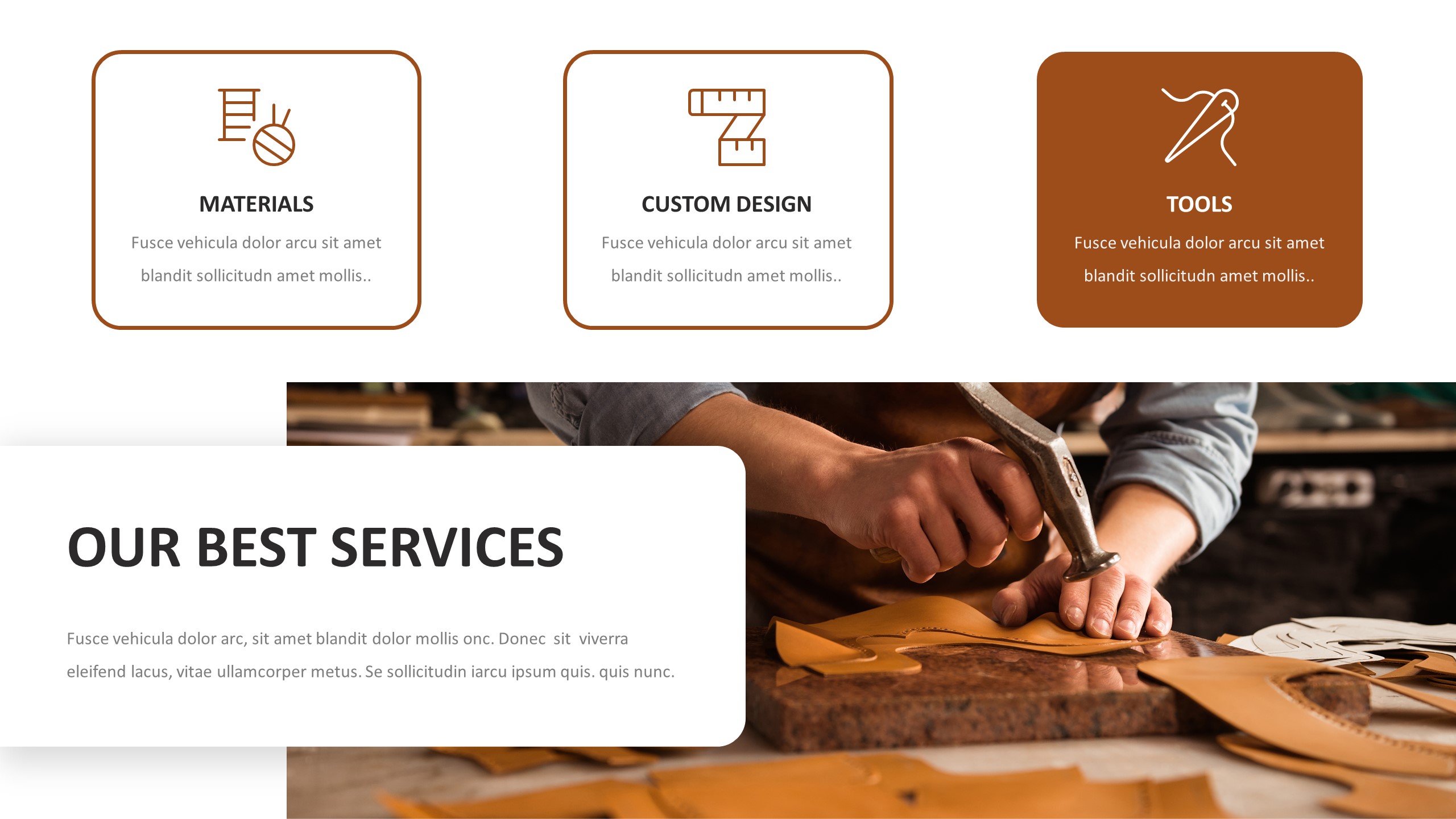 PRINCE - Leather Manufacturing & Product Powerpoint Template ...