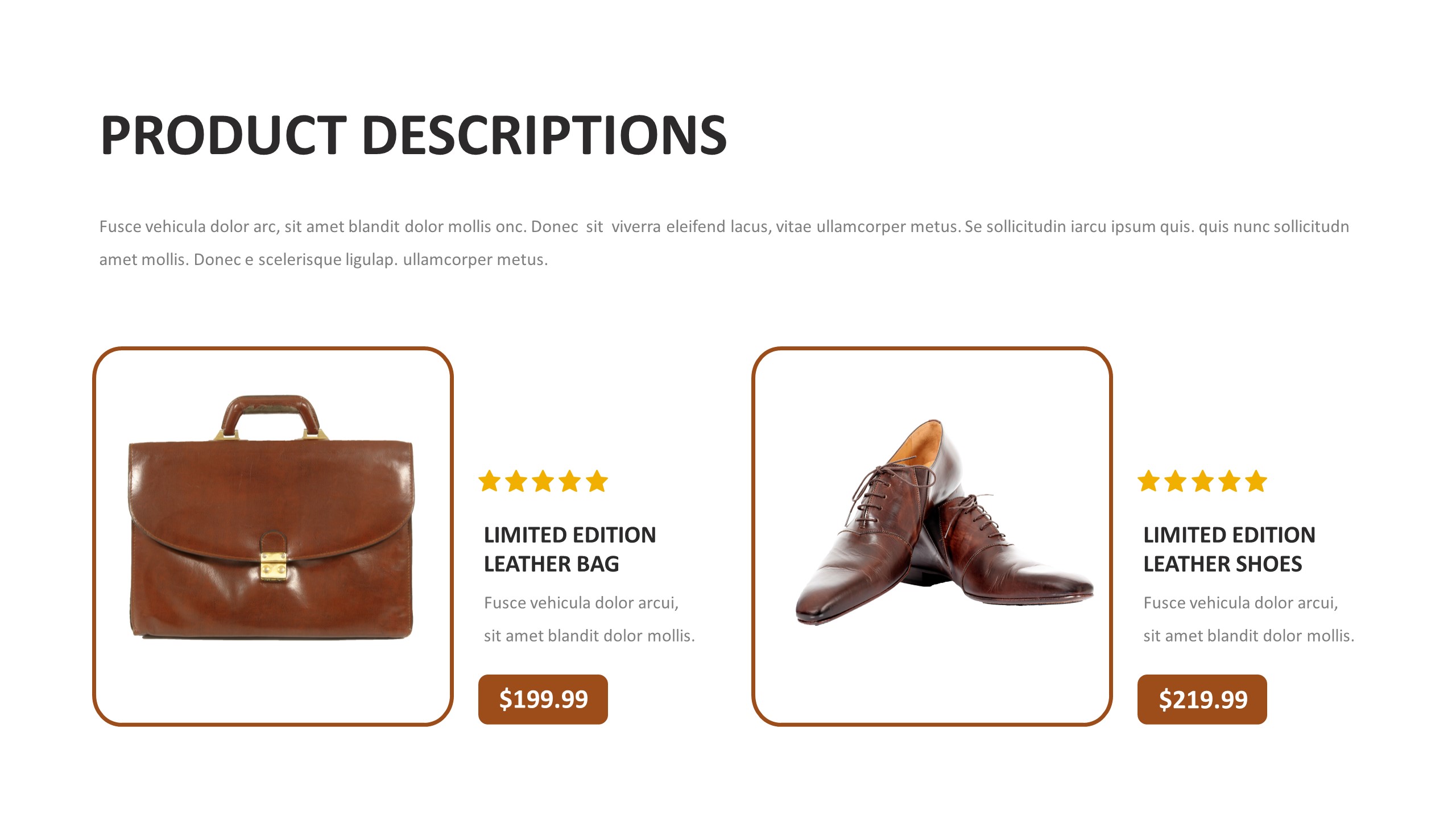 PRINCE - Leather Manufacturing & Product Powerpoint Template ...