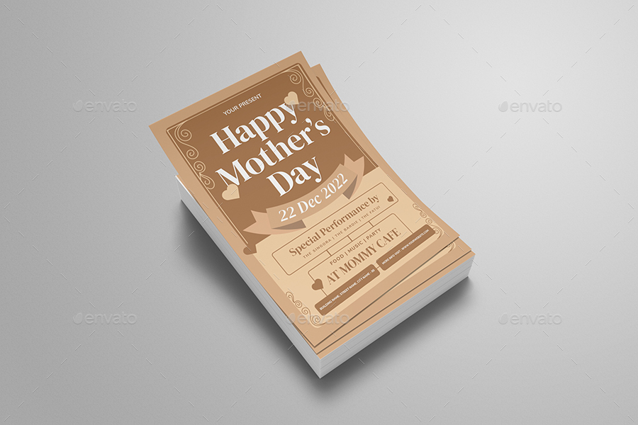 Vintage Mother Day Flyer, Print Templates | GraphicRiver