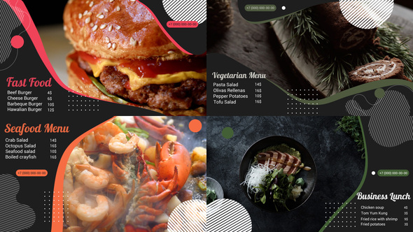 Food Menu || After Effects, After Effects Project Files | VideoHive