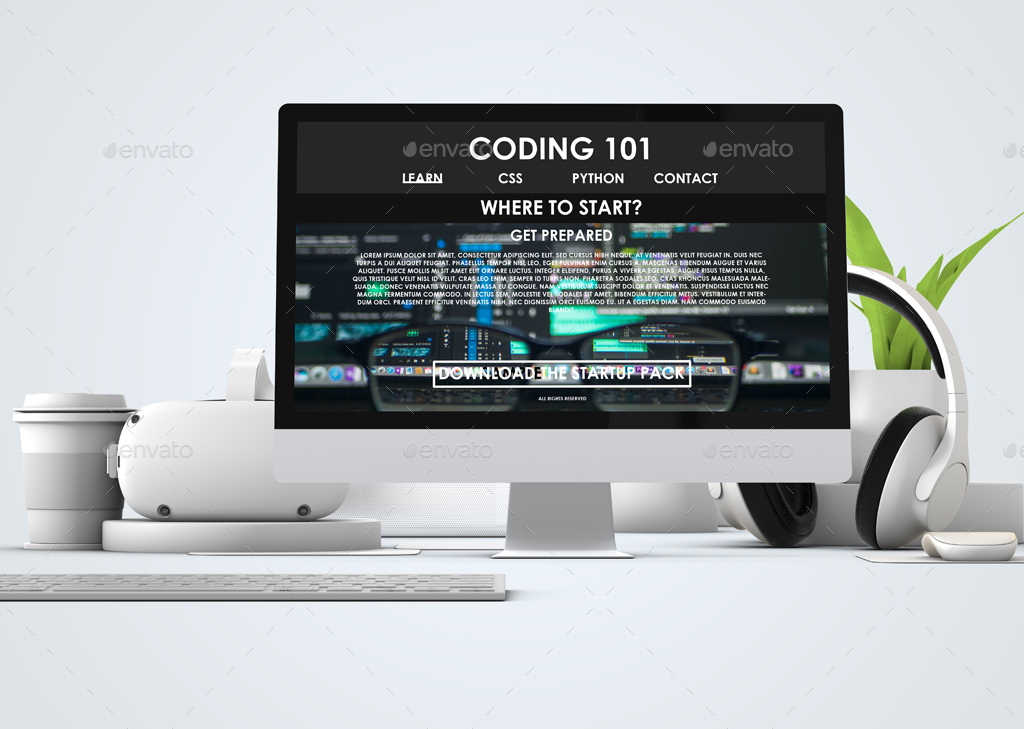 12 Responsive Website PSD Mock-ups by Abdelrahman_El-masry | GraphicRiver