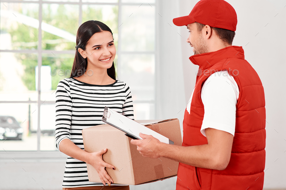 When the customer comes first, the customer will last. Young woman ...