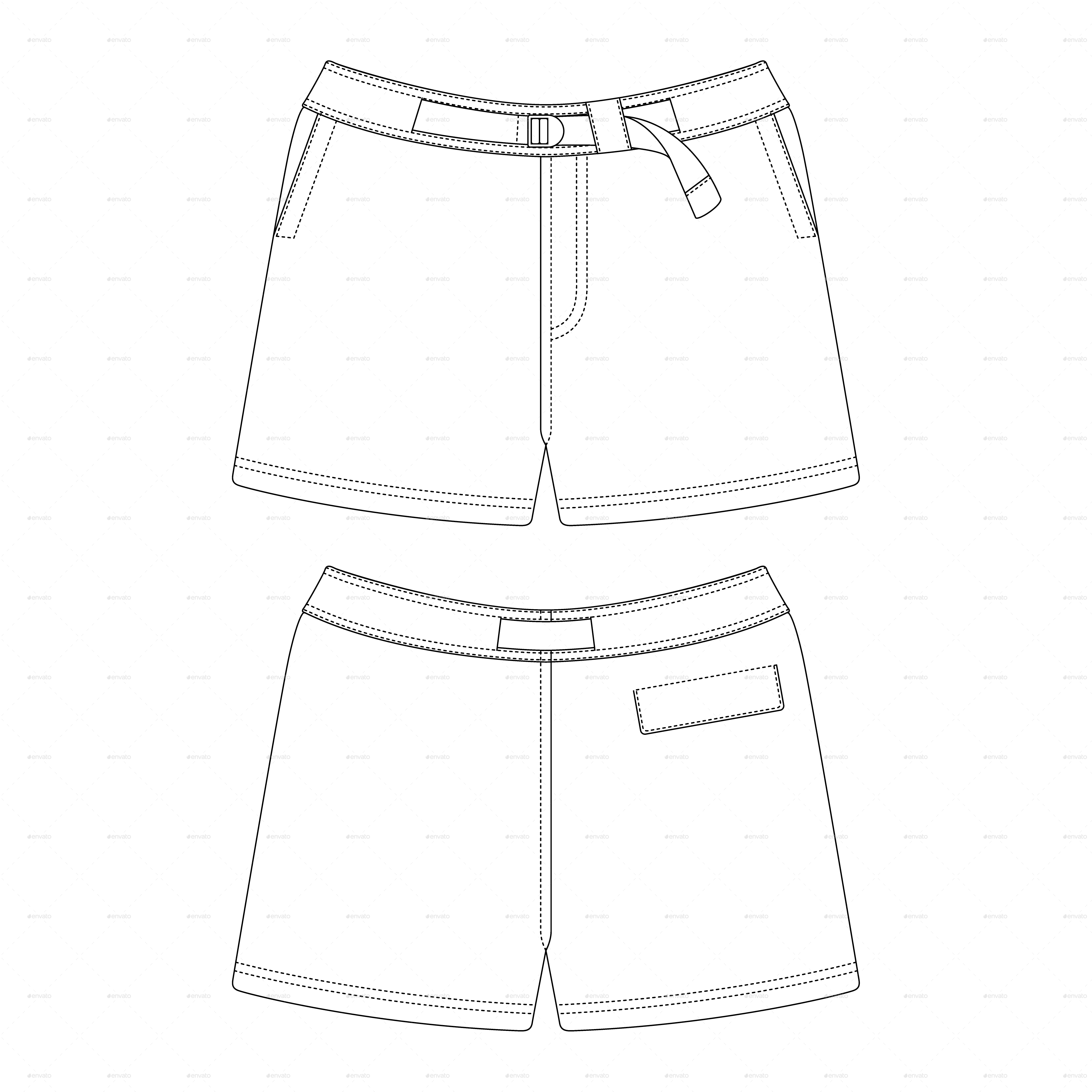 20+ Collection Male Bottom Clothes Templates, Vectors | GraphicRiver