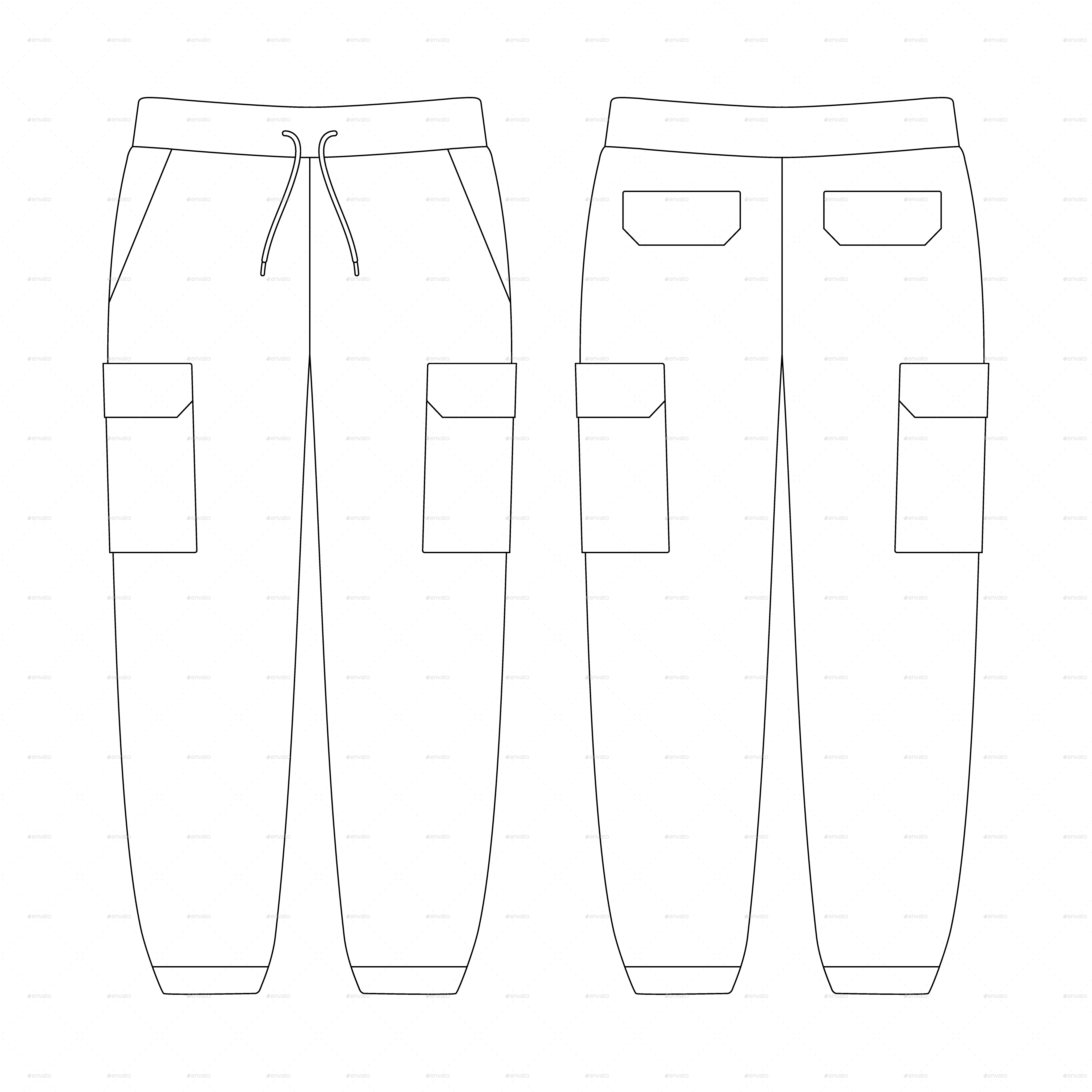 20+ Collection Male Bottom Clothes Templates, Vectors | GraphicRiver