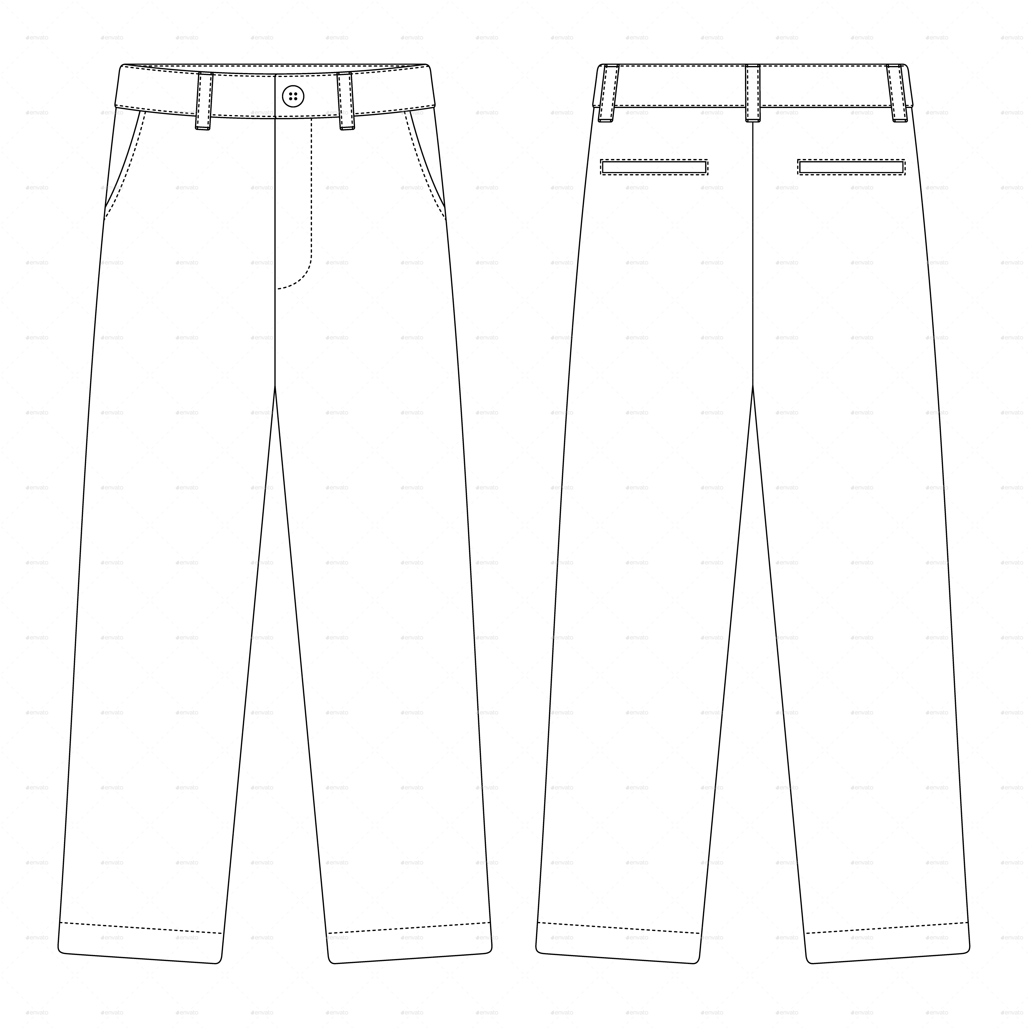 20+ Collection Male Bottom Clothes Templates, Vectors | GraphicRiver