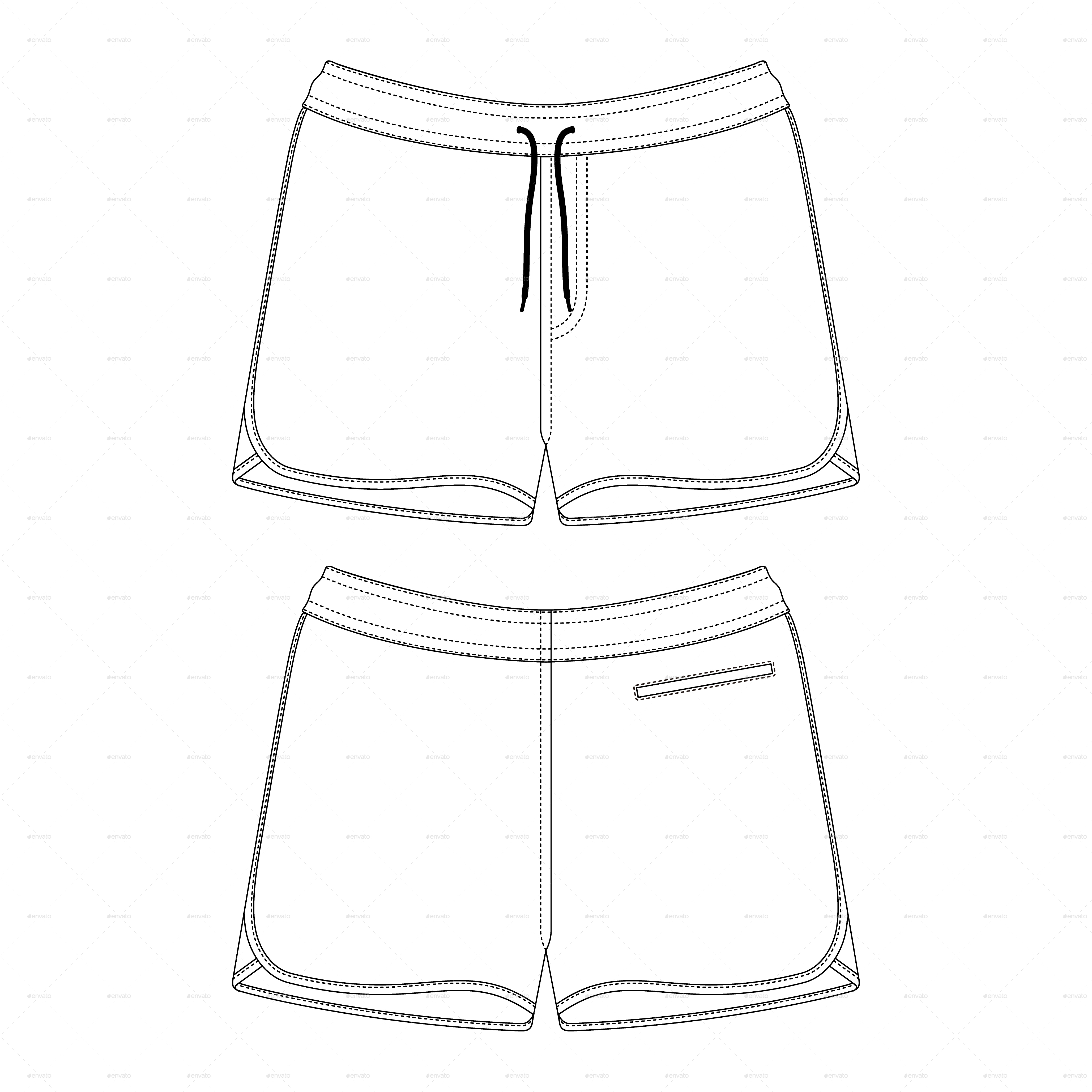 20+ Collection Male Bottom Clothes Templates, Vectors | GraphicRiver
