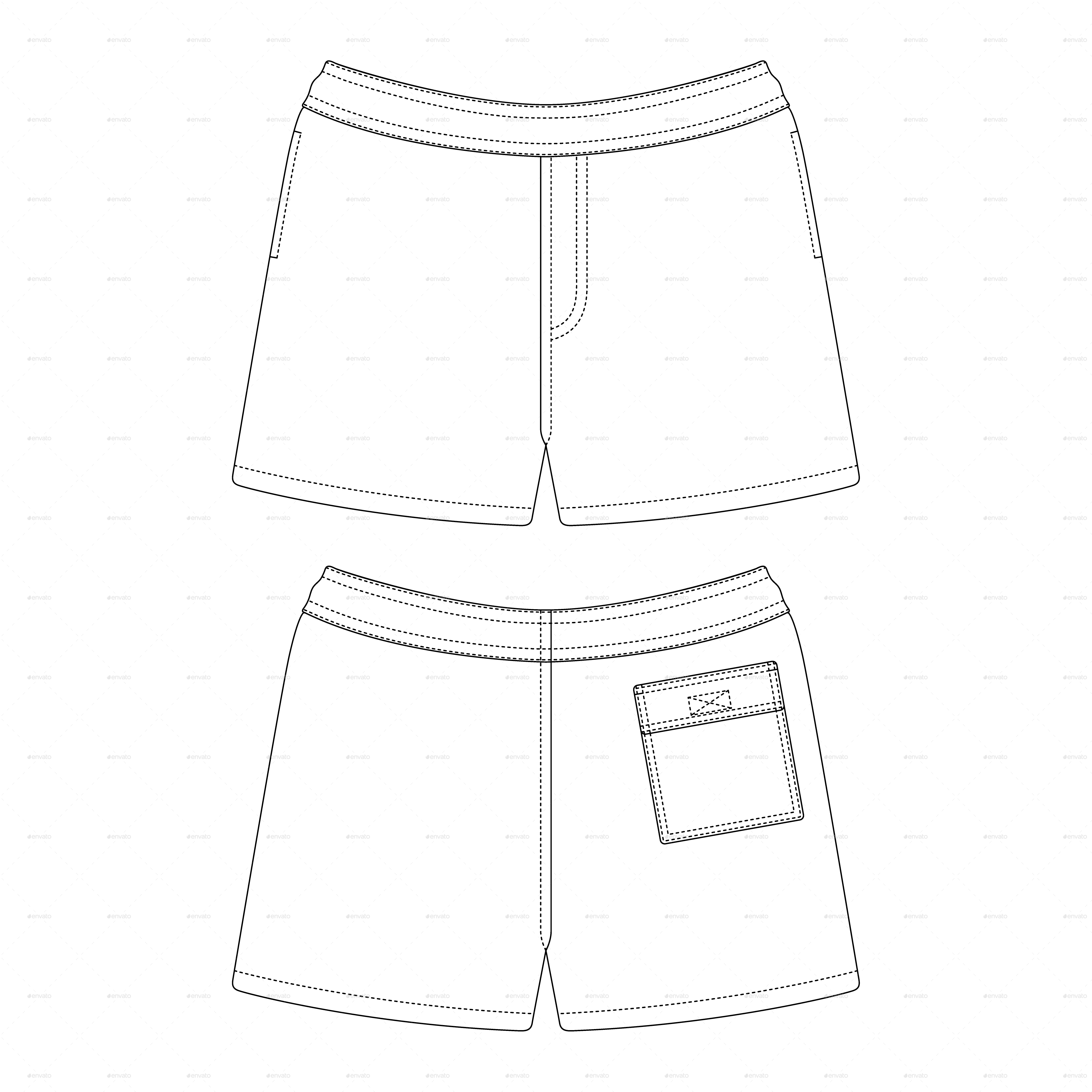 20+ Collection Male Bottom Clothes Templates, Vectors | GraphicRiver