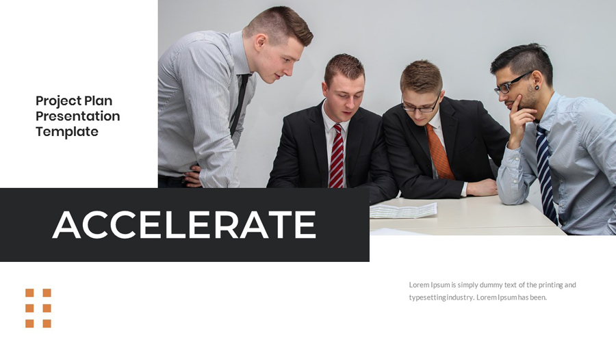 Accelerate - Project Plan PowerPoint Template, Presentation Templates