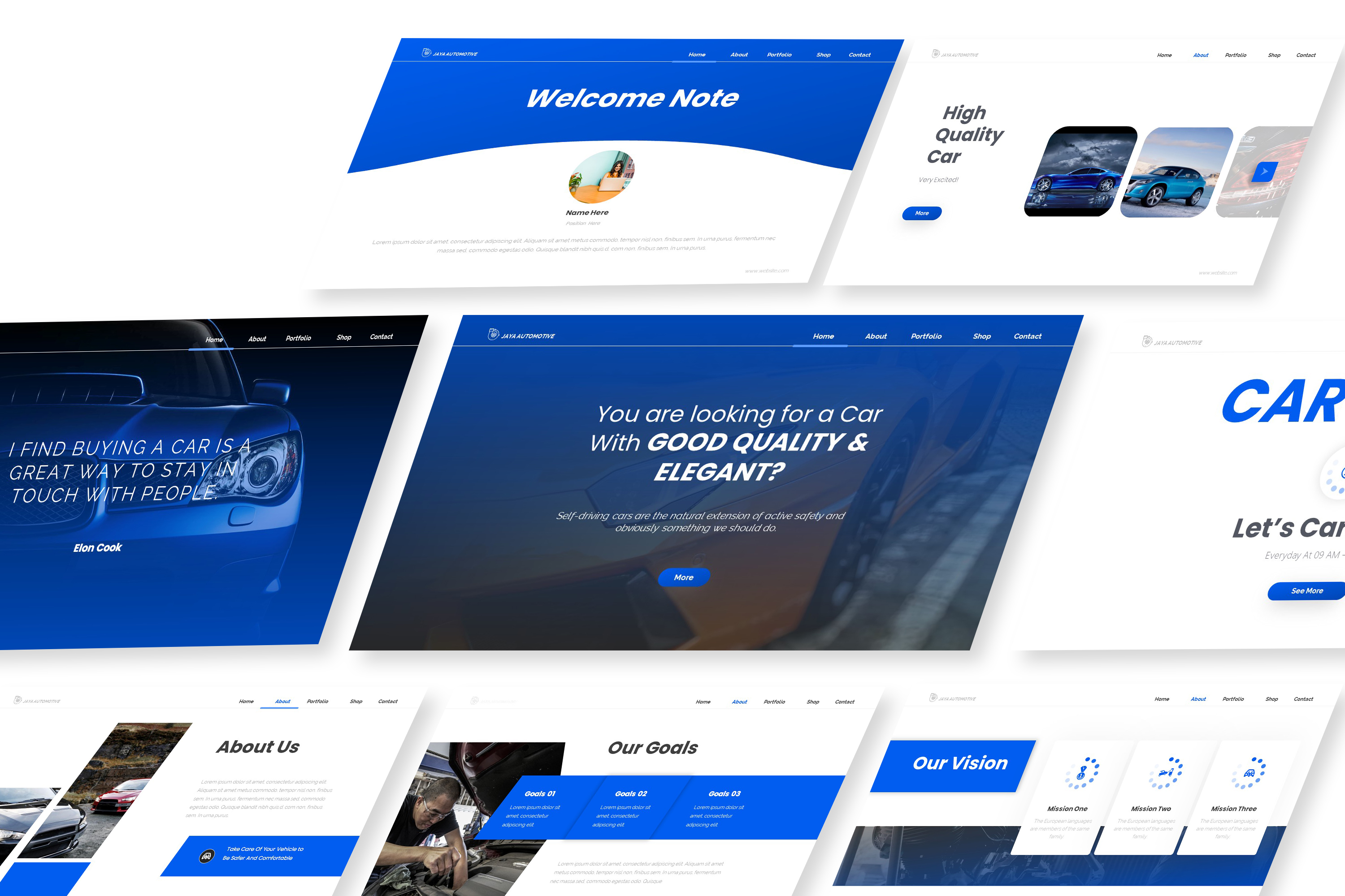 Car Shop Powerpoint Template, Presentation Templates | GraphicRiver