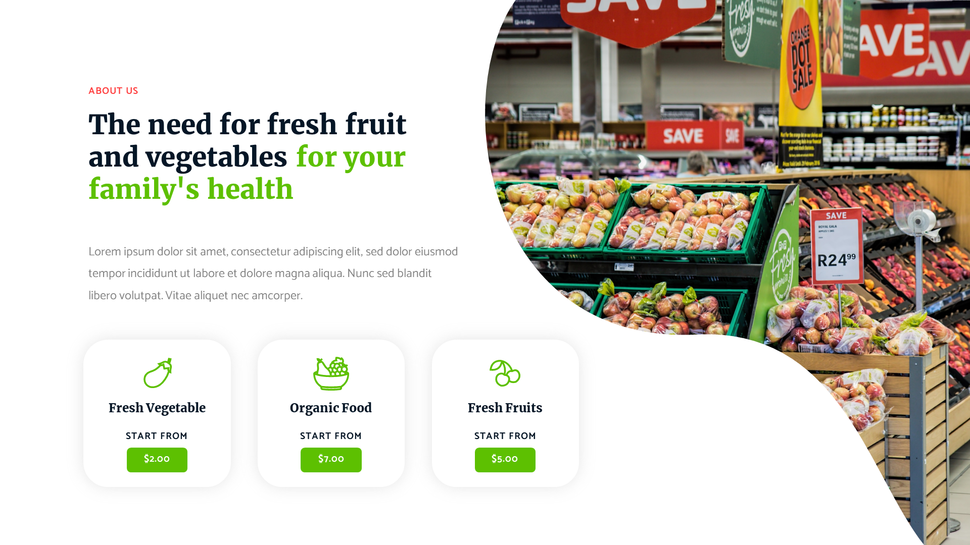 Fruit, Vegetable & Organic Food PowerPoint Template, Presentation Templates