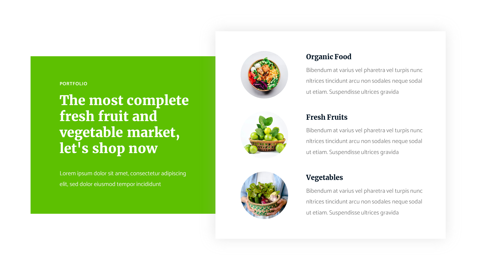 Fruit, Vegetable & Organic Food PowerPoint Template, Presentation Templates