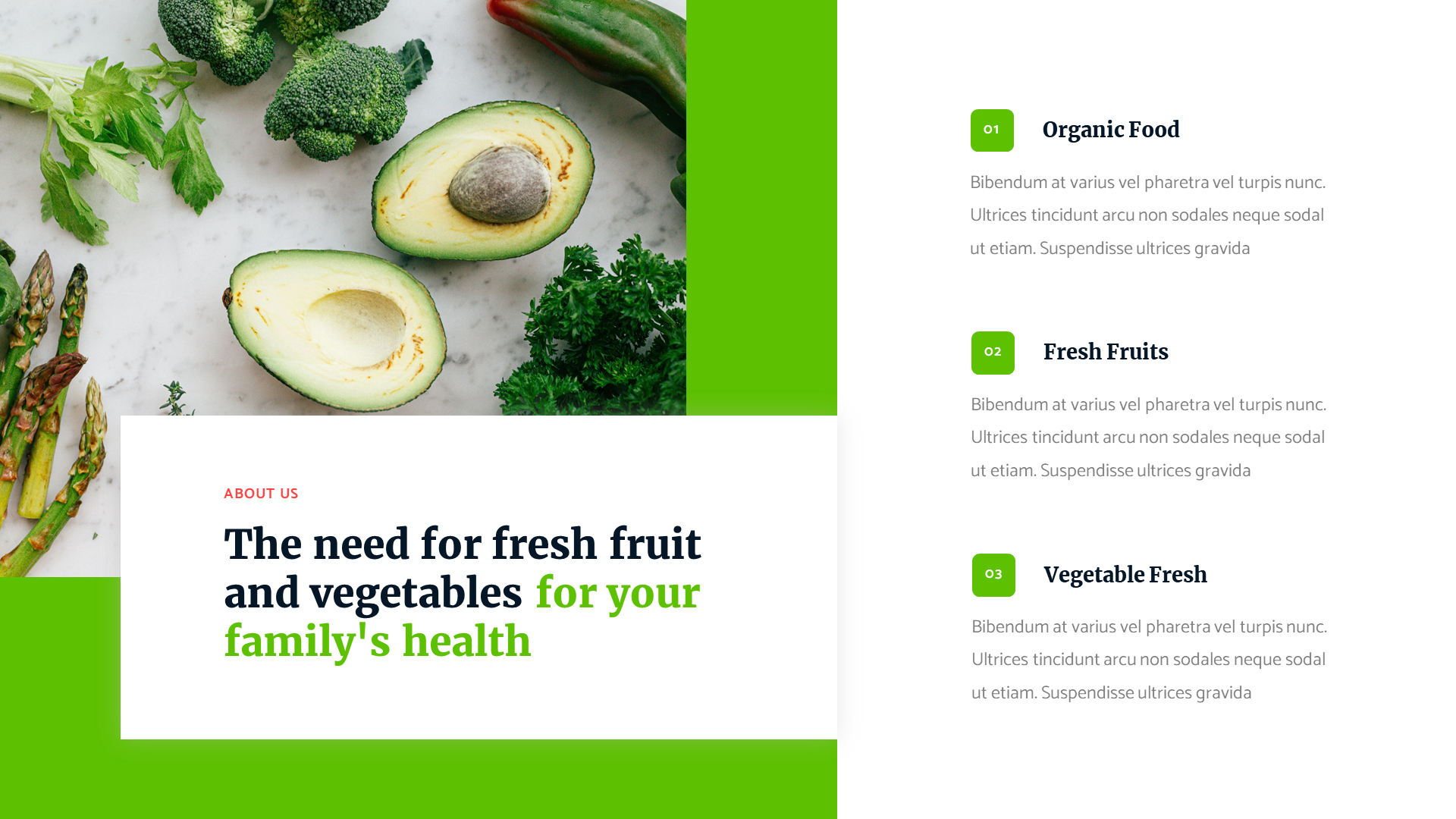 Fruit, Vegetable & Organic Food Google Slides Template, Presentation ...