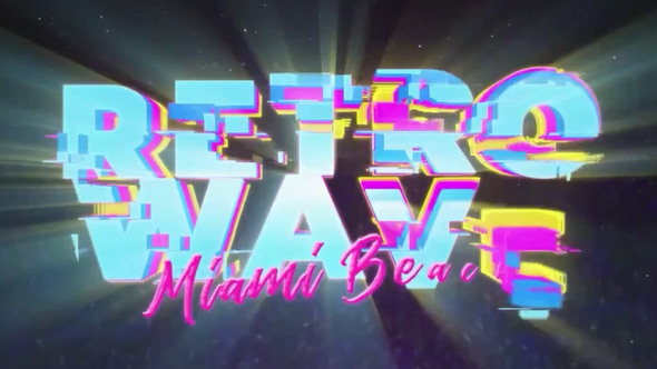 Retro Wave Title, Premiere Pro Templates | VideoHive