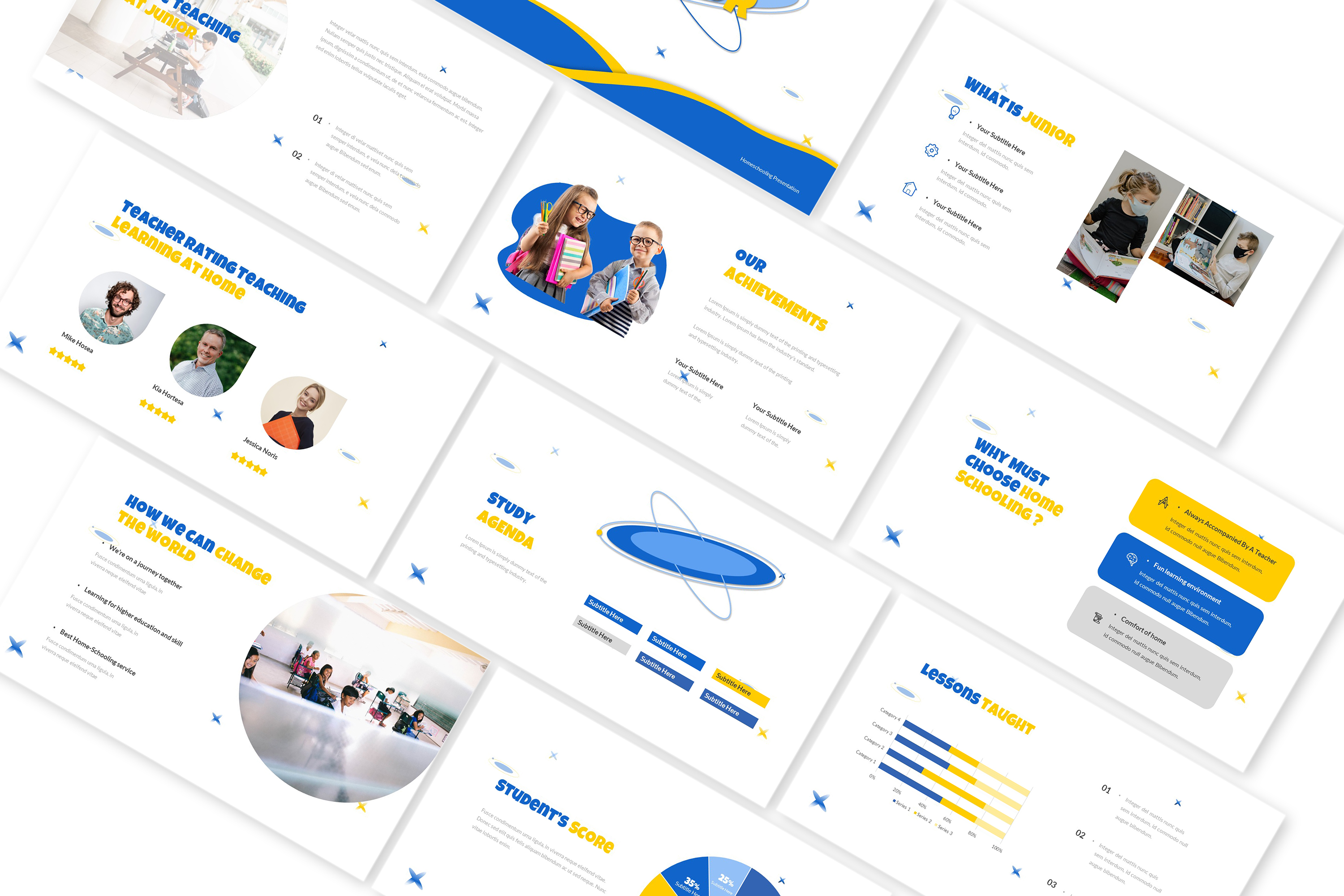 Junior Presentation Google Slides Template, Presentation Templates