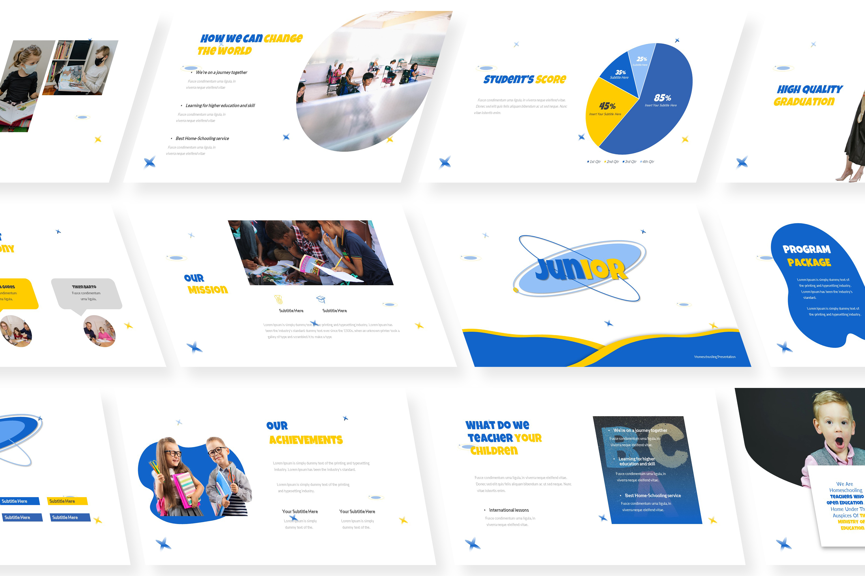 Junior Presentation Google Slides Template, Presentation Templates