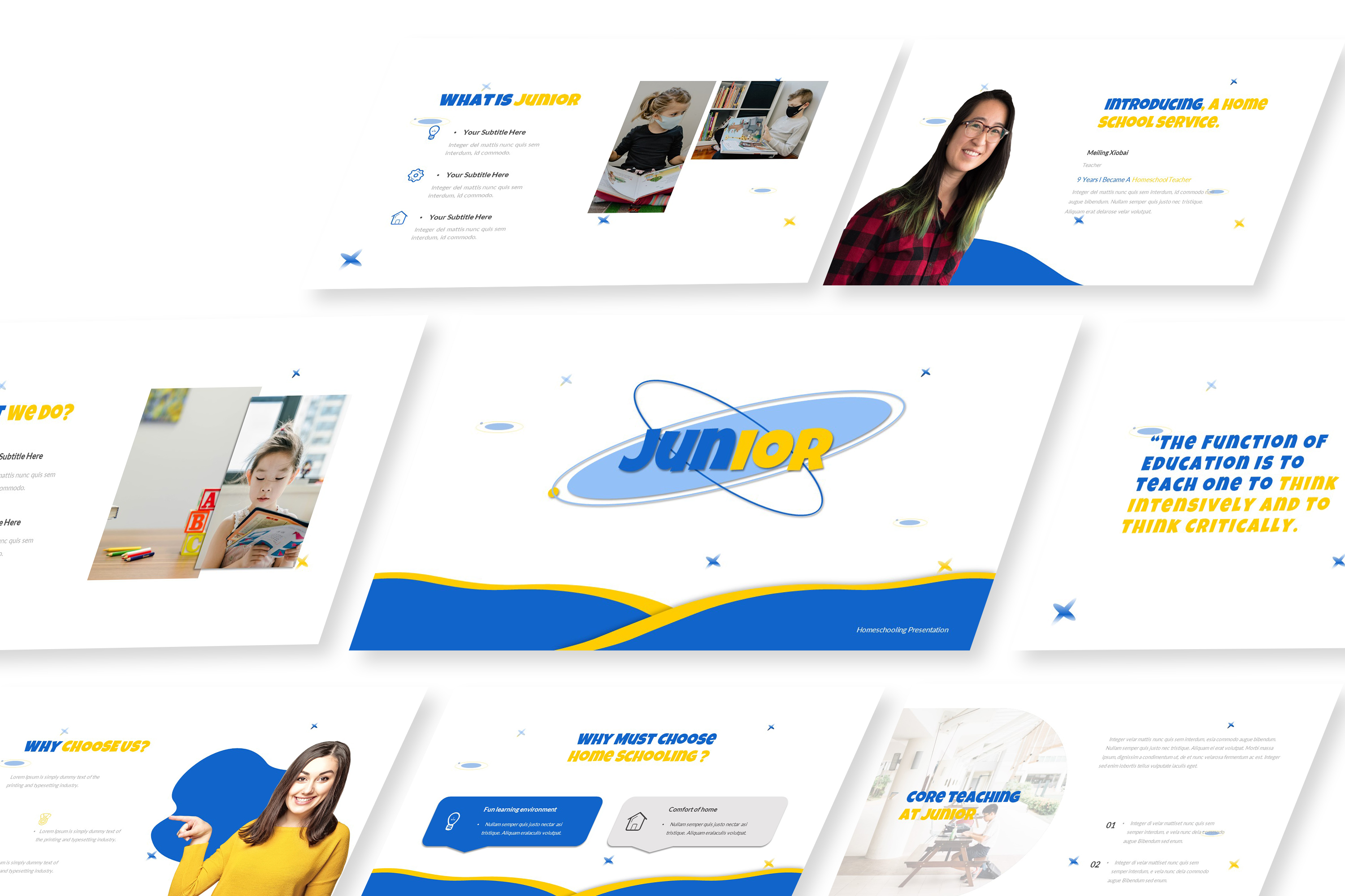 Junior Presentation Google Slides Template, Presentation Templates