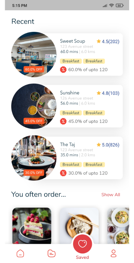 Food App Restaurant Order Booking Multivendor Flutter UI Kit by Fluttertop