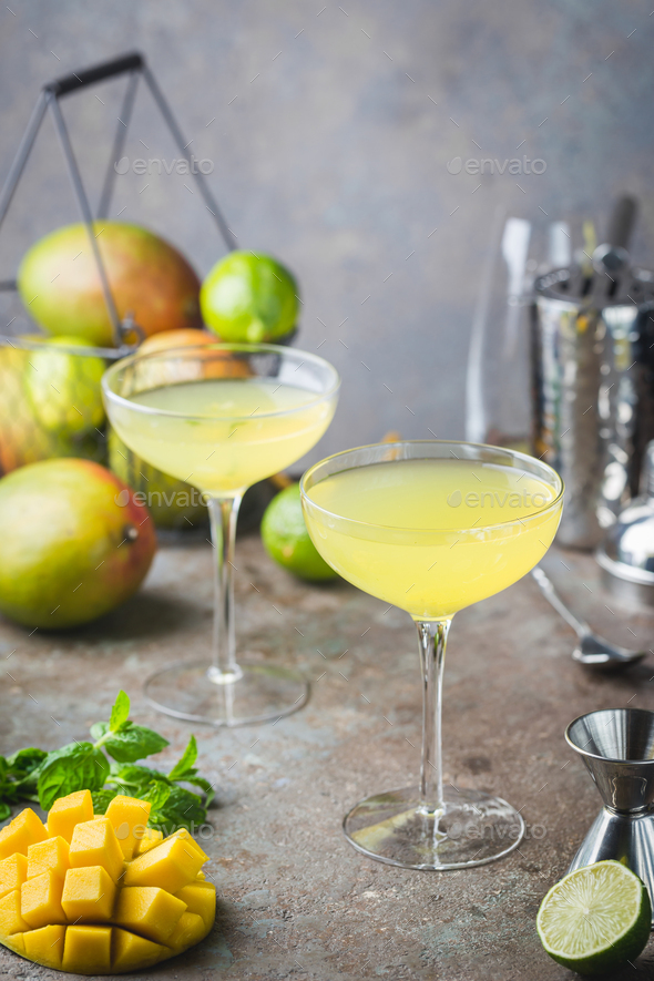 Margarita Mango Alcoholic cocktail Stock Photo by ipolly80 | PhotoDune