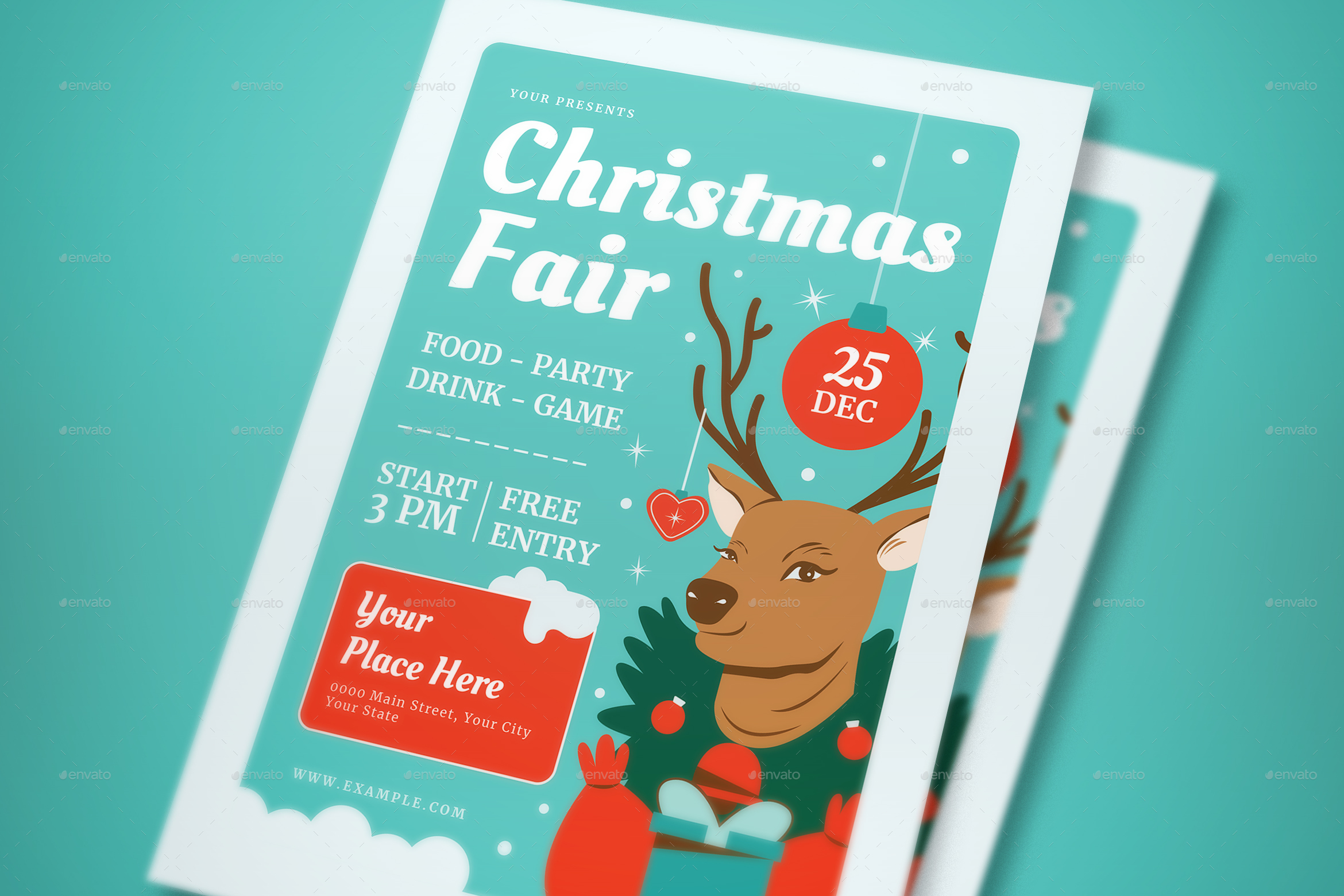 Christmas Fair Flyer Set, Print Templates | GraphicRiver