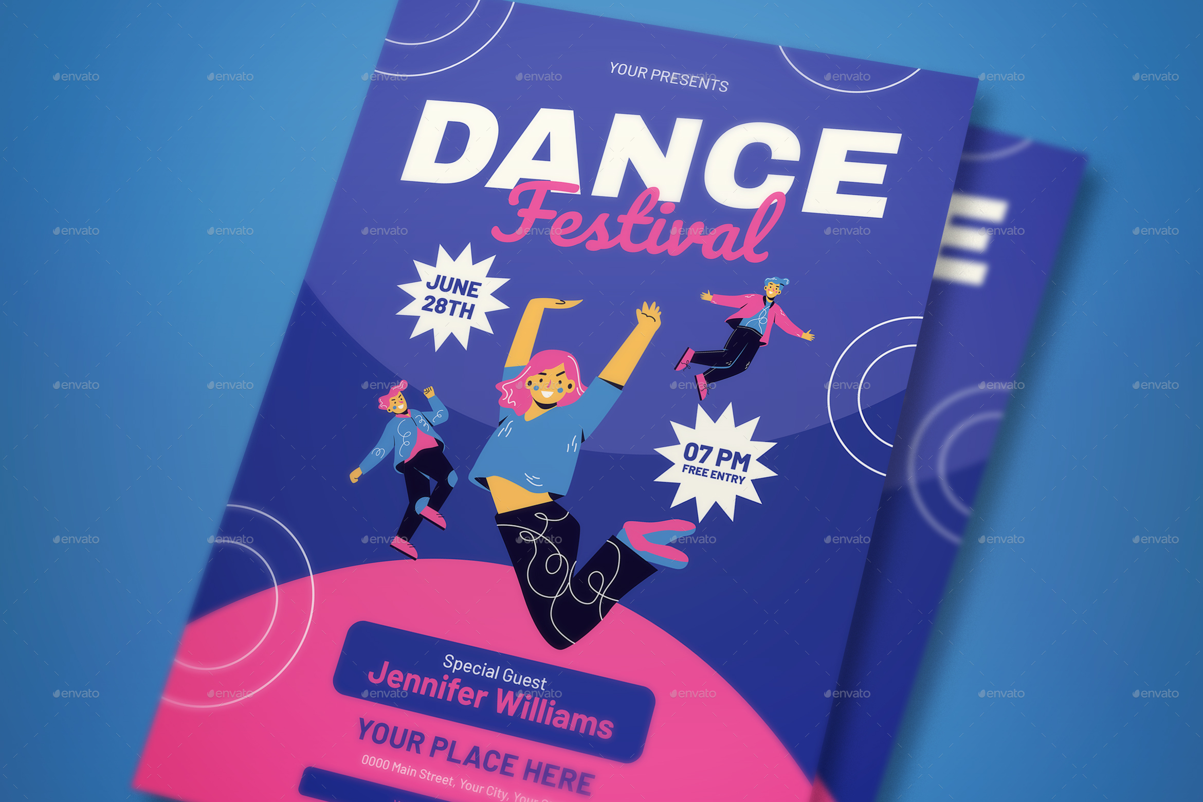 Dance Festival Flyer Set, Print Templates | GraphicRiver