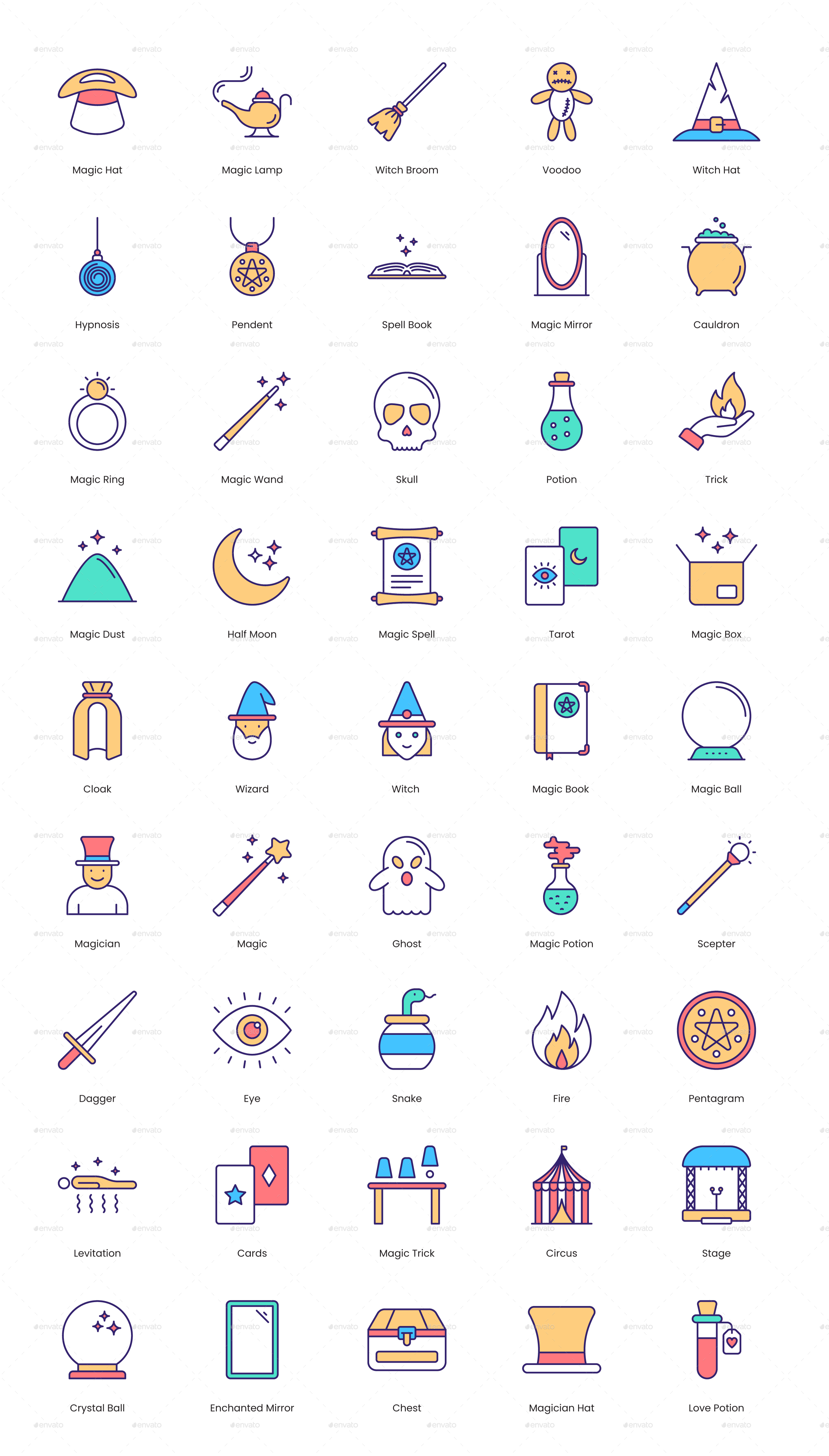 Magic Icons Set, Icons | GraphicRiver