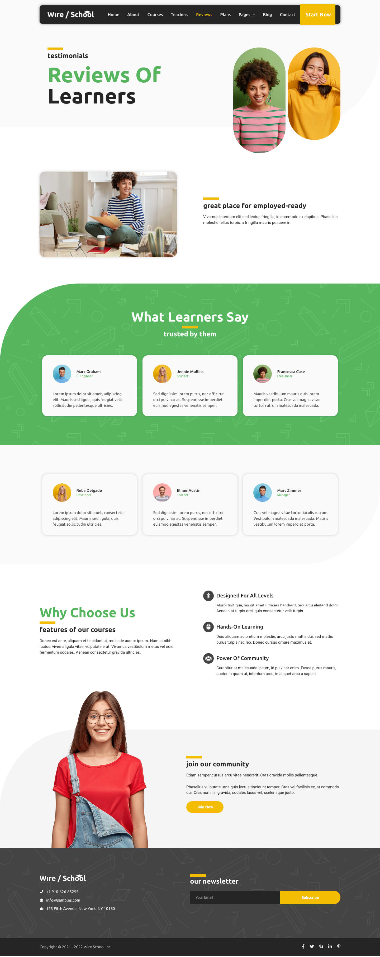 Wire School - Online Education Elementor Template Kit by ideadriven