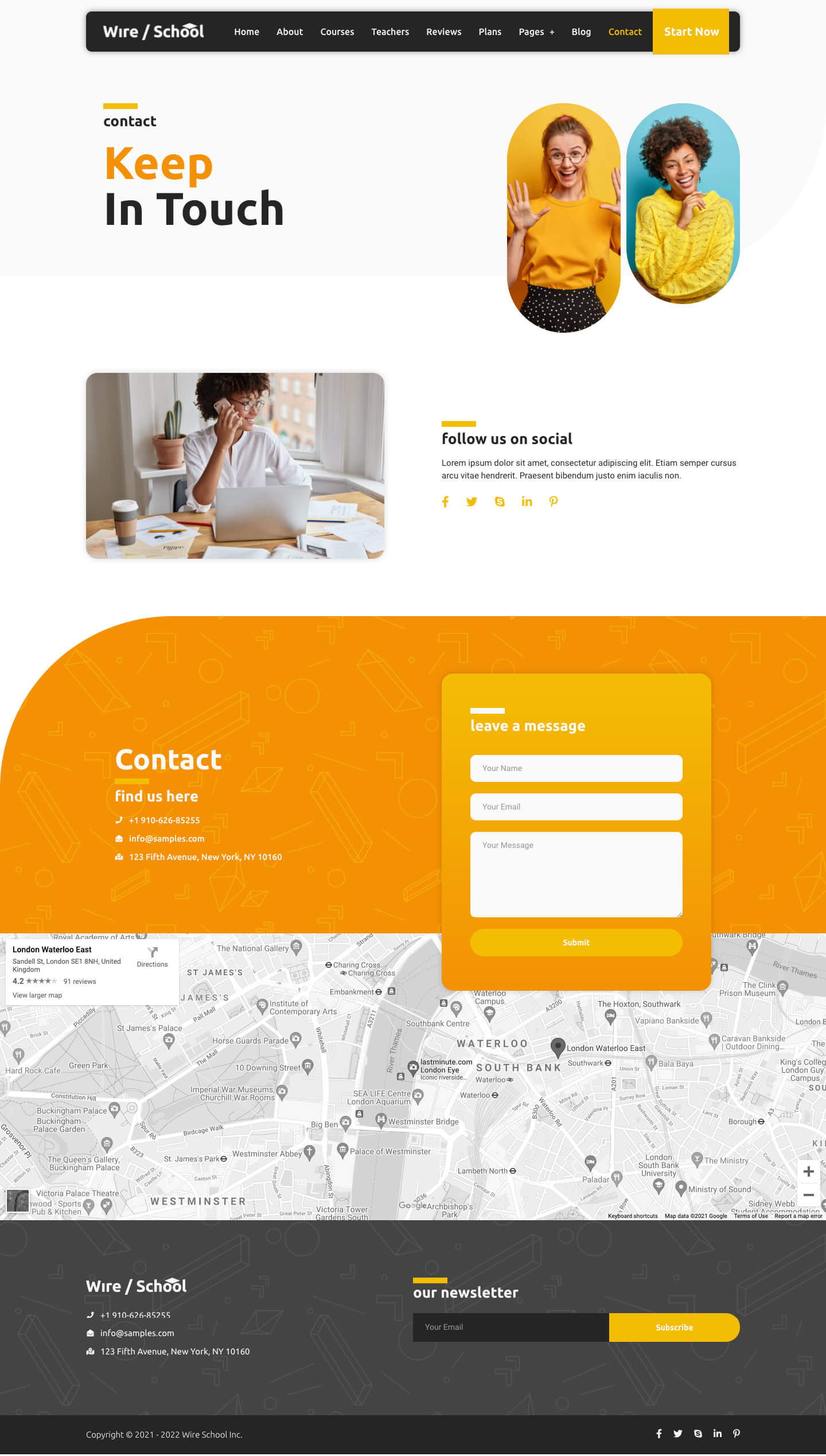 Wire School - Online Education Elementor Template Kit by ideadriven