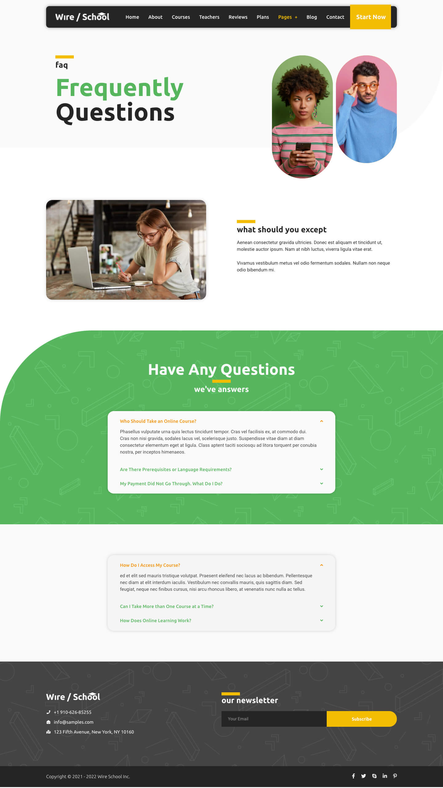 Wire School - Online Education Elementor Template Kit by ideadriven