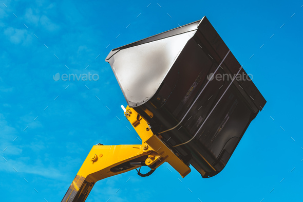 Excavator clean-up bucket or scoop Stock Photo by stevanovicigor ...