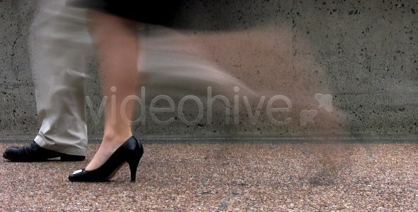 Fast Sidewalk Feet - HD Loop, Stock Footage | VideoHive