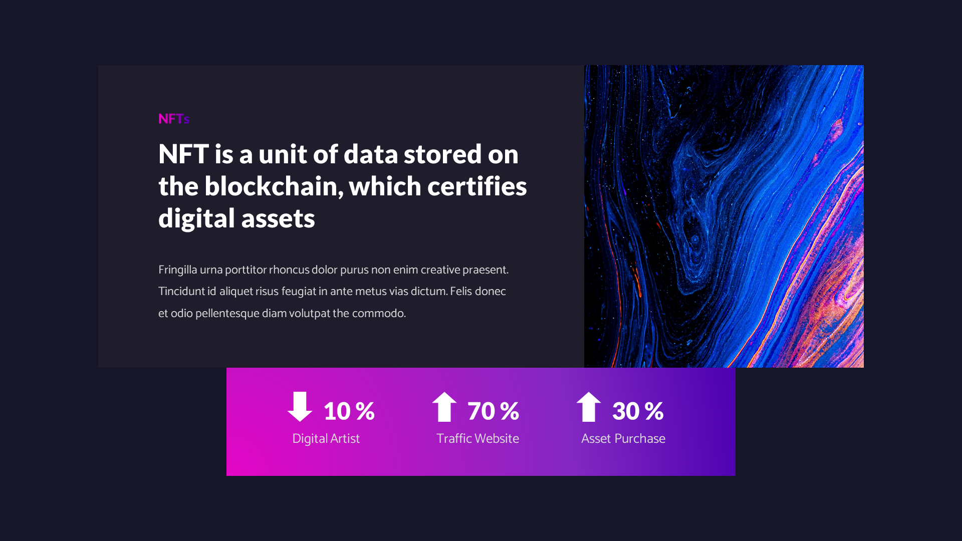 NFT Digital Creative Marketplace PowerPoint Template, Presentation ...