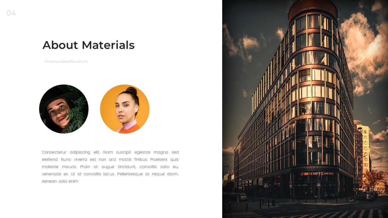 Materials – Business Google Slides Template, Presentation Templates