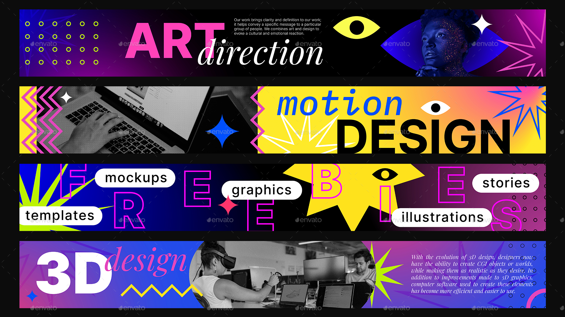 Creative Header Banners, Vectors | GraphicRiver