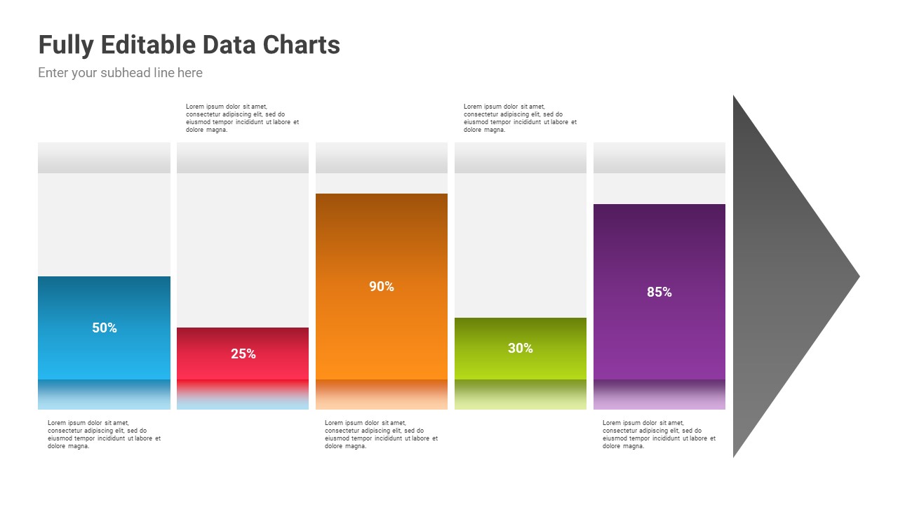 Editable Data Charts PowerPoint Presentation Template, Presentation ...