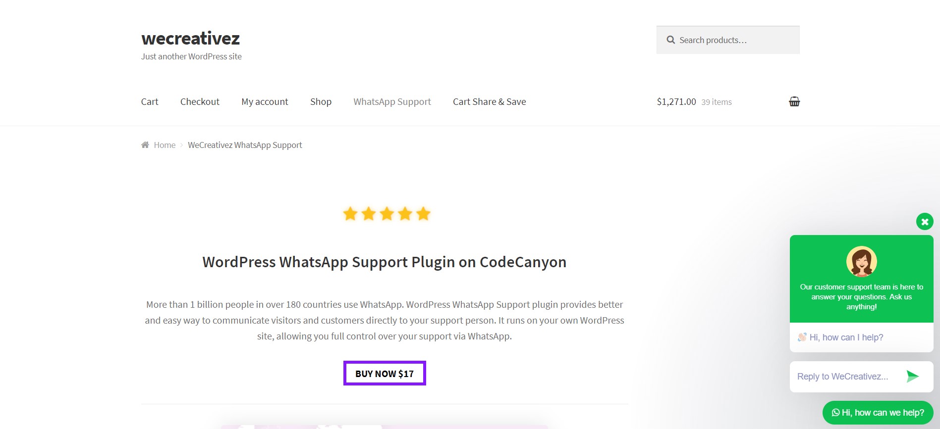 WordPress WhatsApp Support by wecreativez | CodeCanyon