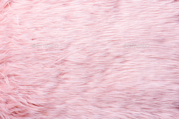 Trendy pink artificial fur texture. Fur pattern top view. Pink fur ...