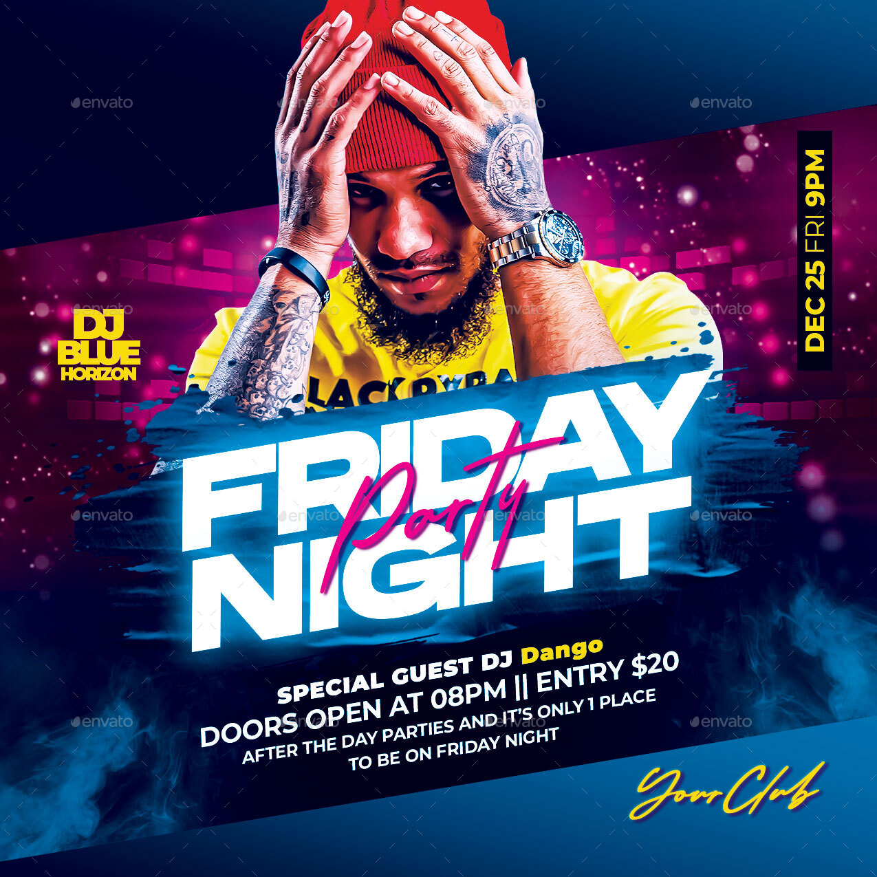 Night Party Flyer, Print Templates | GraphicRiver