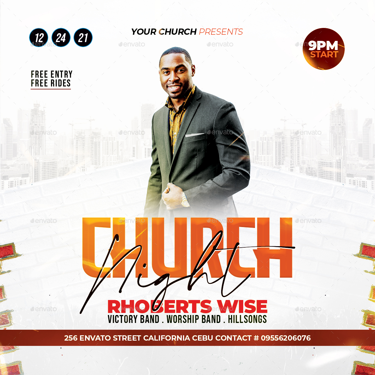 Church Night Flyer/Poster, Print Templates | GraphicRiver