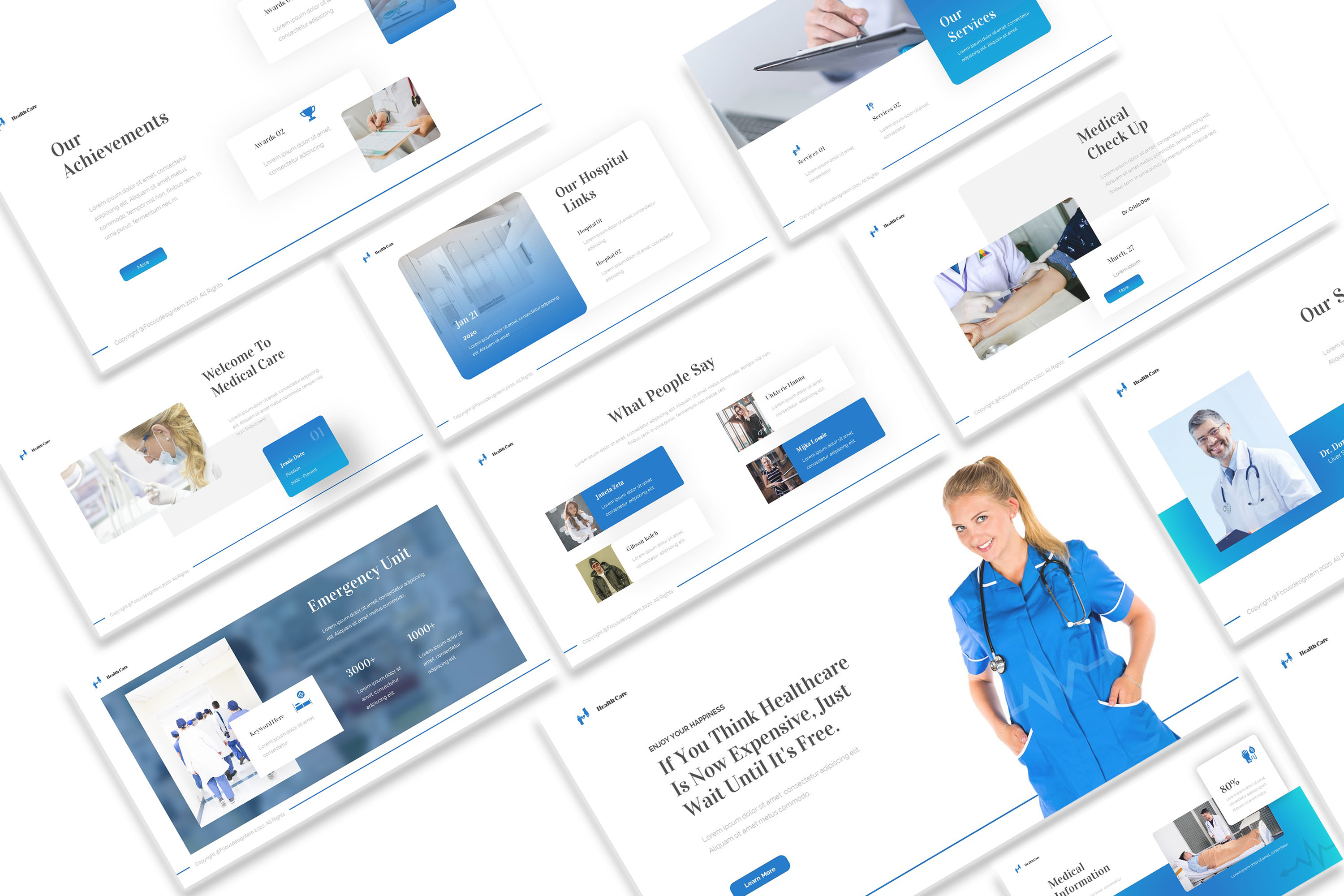 Health Care Powerpoint Template, Presentation Templates | GraphicRiver