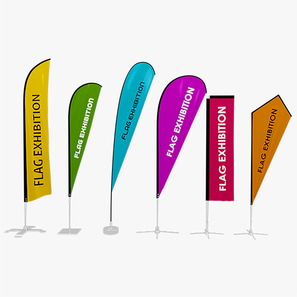 6 flag exhibition by coc3d | 3DOcean