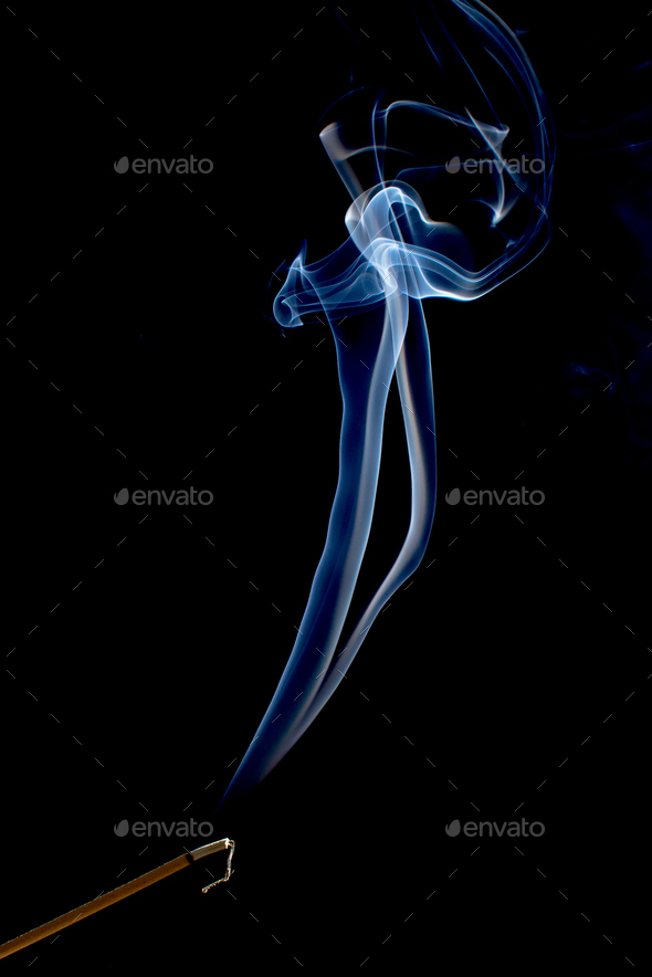 Swirls of bright blue fume Stock Photo by ADDICTIVE_STOCK | PhotoDune