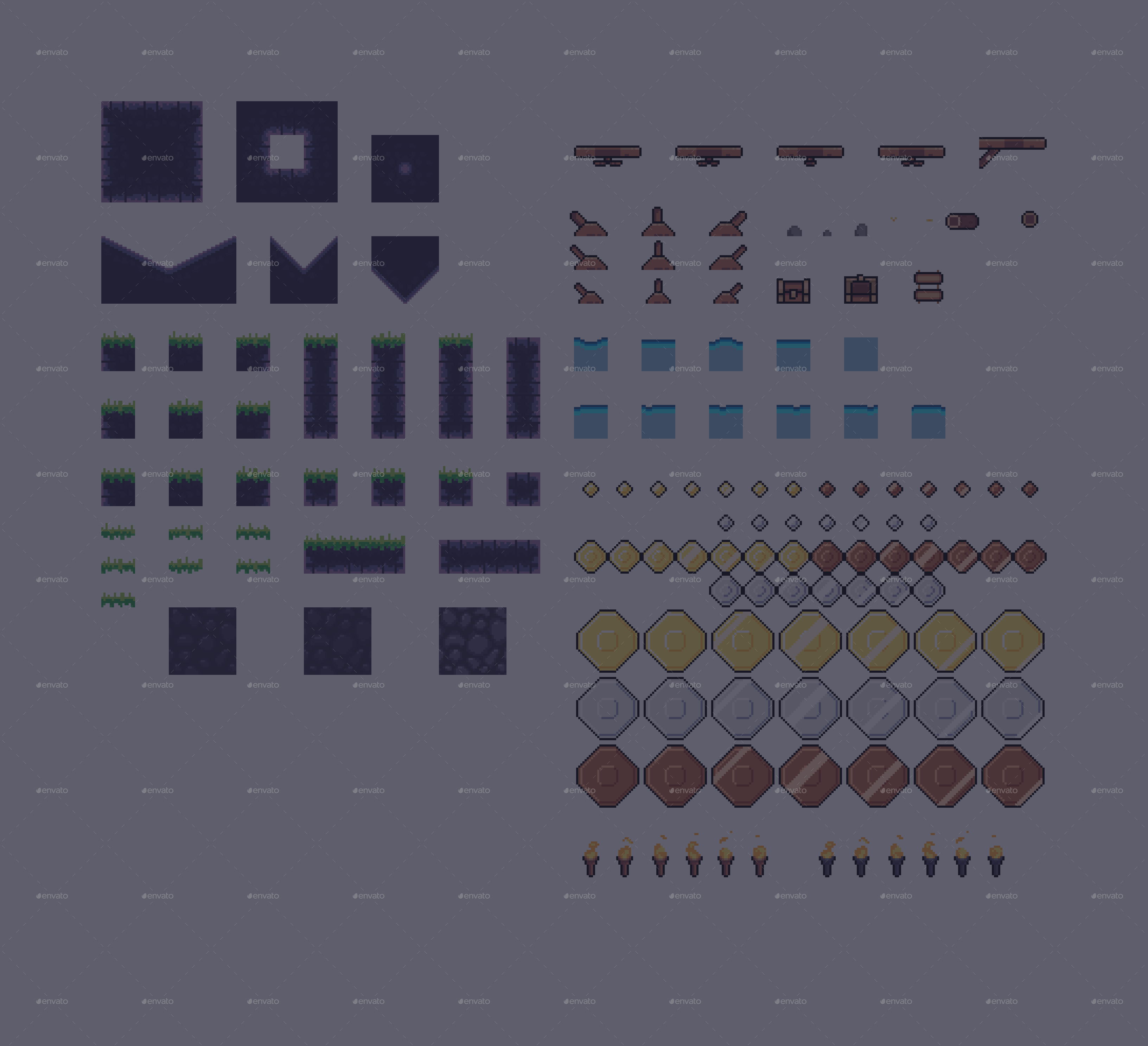 Cave Platformer Assets, Game Assets | GraphicRiver