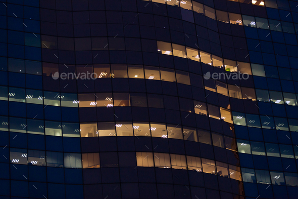 Office Building Background at Night Stock Photo by ADDICTIVE_STOCK