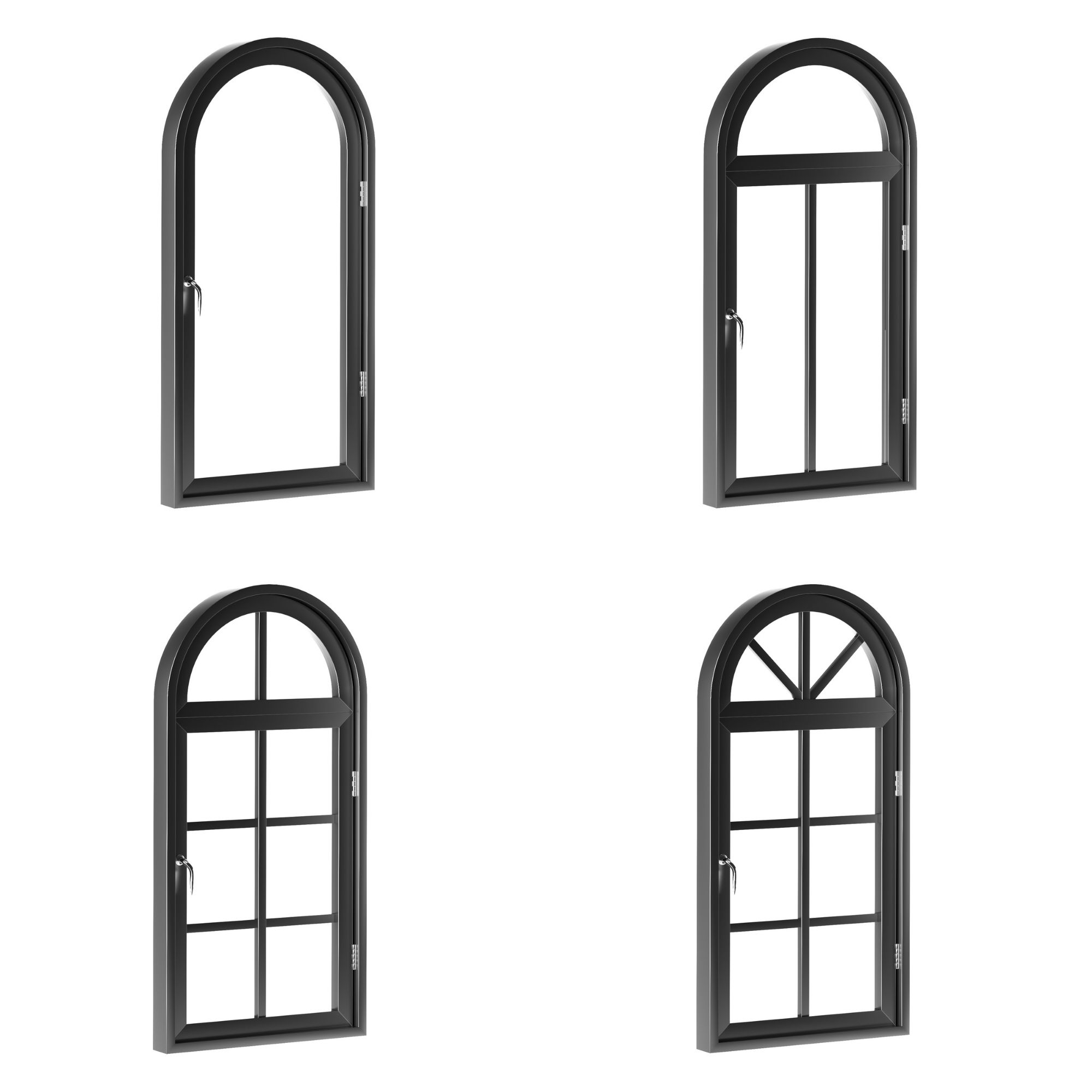 Aluminum Arch Windows by Perqued | 3DOcean