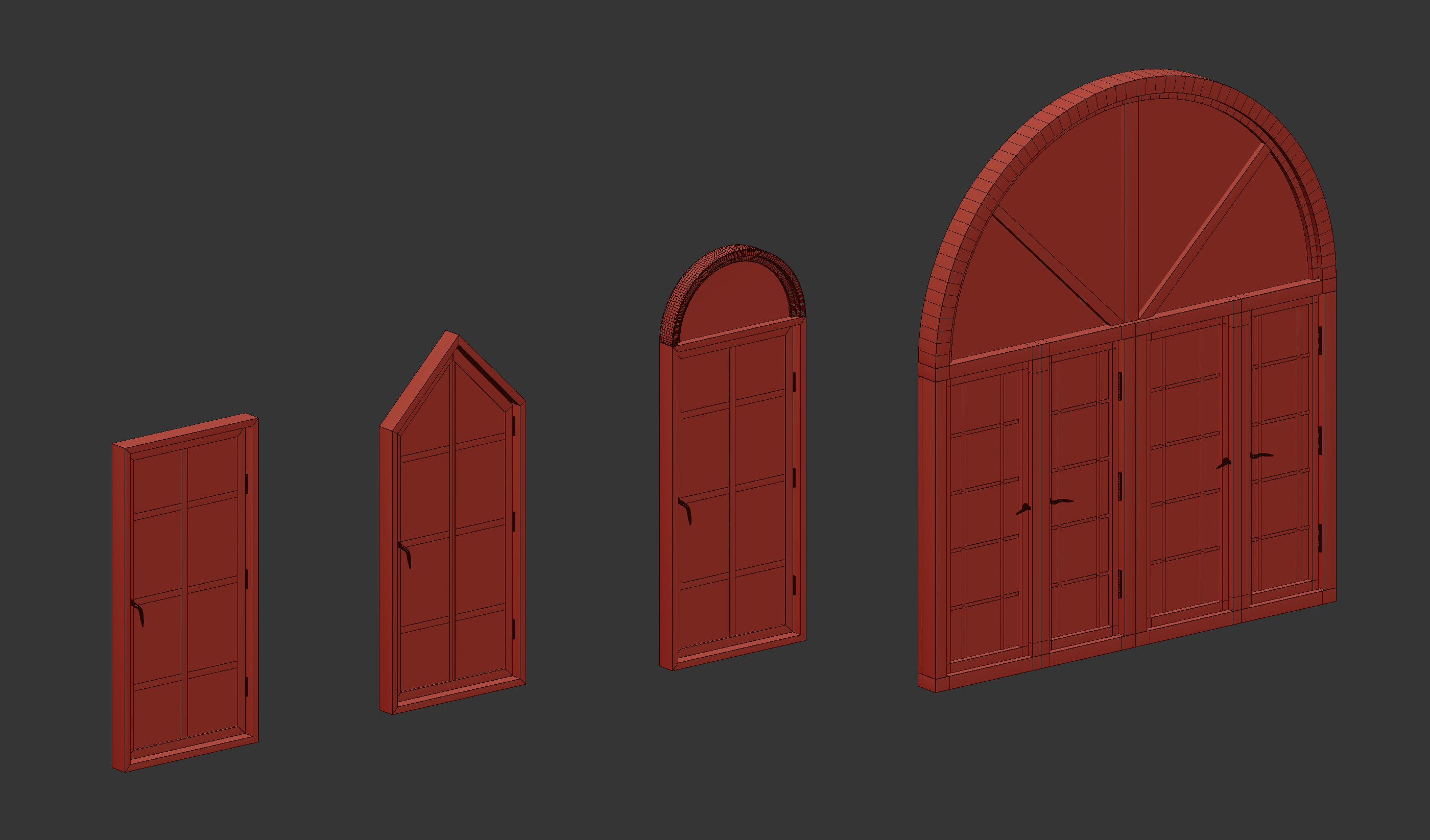 Arch Style Windows by Perqued | 3DOcean