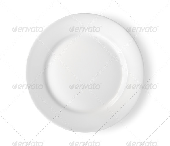Empty plate isolated Path Stock Photo by Givaga | PhotoDune