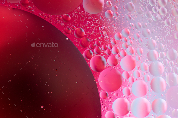 Abstract pink and red water bubbles Stock Photo by ADDICTIVE_STOCK