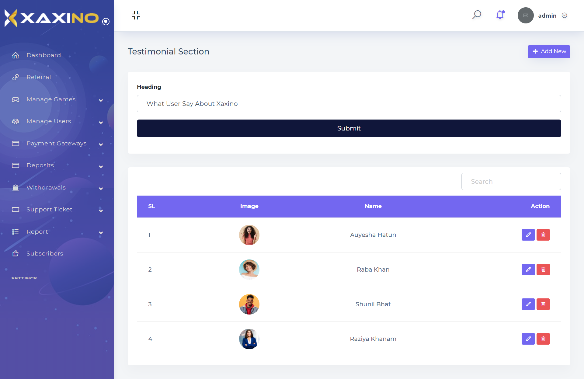 Xaxino - Ultimate Casino Platform by ViserLab | CodeCanyon
